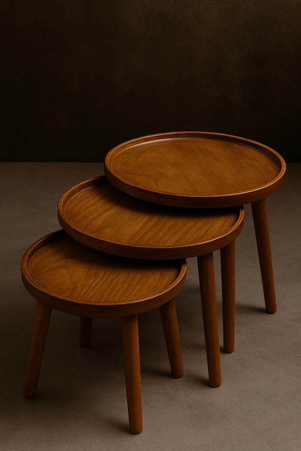 Round Nesting Tables (3 tables) – Wildwood